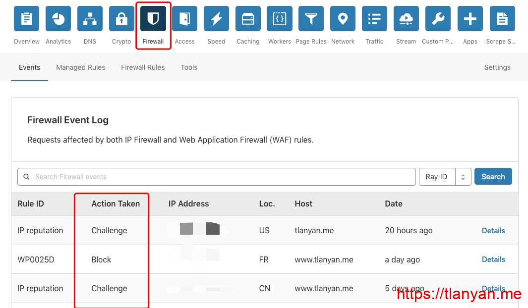 Cloudflare网络防火墙中challenge、block的含义 - tlanyan